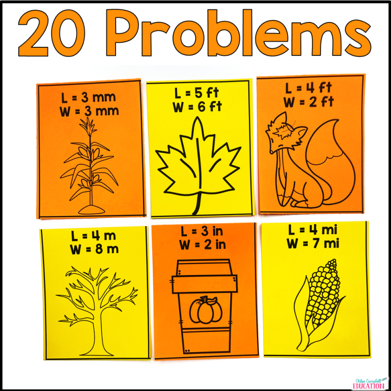 Area and Perimeter Activity – fall Math Solve the Room – Measurement ...