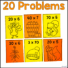 Multiplying Multiples of 10 – Solve the Room fall Math Multiplication ...
