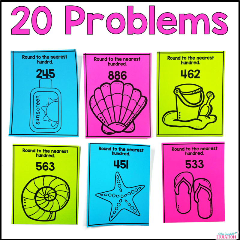 Rounding to the Nearest Tens and Hundreds – Solve the Room – Summer ...