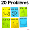 Adding and Subtracting Decimals Solve the Room Math Scoot w/ Extension ...