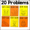 Adding and Subtracting Decimals Activity – Easter 5th Grade Math Center ...