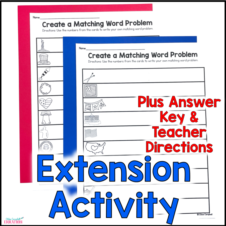 Equivalent Fractions Solve the Room – USA Theme – Fractions Practice ...