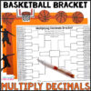 Multiplying Decimals Game – March Math Activities – Basketball Bracket ...
