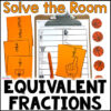 Equivalent Fractions Solve the Room – Basketball Theme – Fractions ...