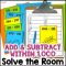Addition and Subtraction within 1,000 Solve the Room – Spring Math Games