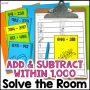 Addition and Subtraction within 1,000 Solve the Room – Spring Math Games