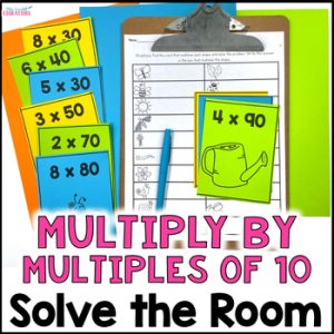 Multiplying Multiples of 10 – Solve the Room Spring Math Games – Chloe ...
