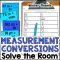 Measurement Conversions – Solve the Room Winter Math Activity Metric ...