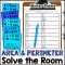 Area and Perimeter Activity – Winter Math Solve the Room – Measurement ...
