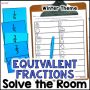 Equivalent Fractions Game – Solve the Room – Winter Math – Fractions ...