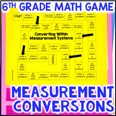 Measurement Conversions 6th Grade – Metric and Customary Units – Word ...