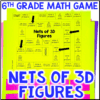 Surface Area of 3D Shapes Using Nets Station Game – 6th Grade Geometry ...