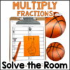 Multiplying Fractions Activity – Solve the Room – March Basketball ...