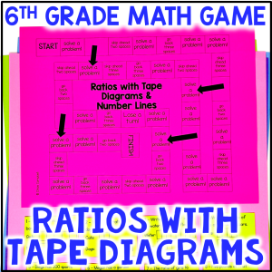 Tape Diagram Ratios Game – Double Number Line – Proportional Relationships
