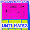 Unit Rate Activity – Unit Rates Word Problems Math Game – 6th Grade ...