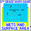 Surface Area of Nets Activity 3D Shapes Nets – 6th Grade Math Spiral ...
