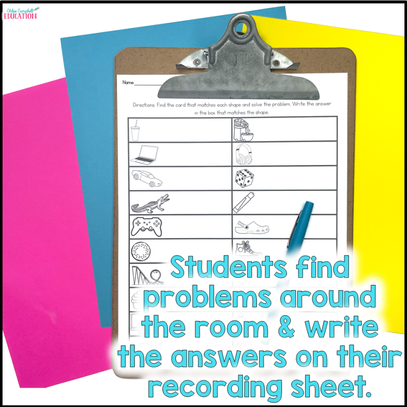 Multiplying Fractions by Whole Numbers – Solve the Room – Math Scoot