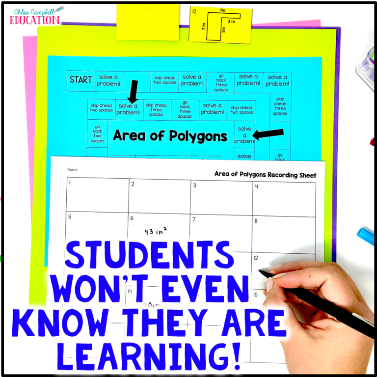 Area of Polygons Game – Area of Composite Figures Activity – Composite ...