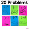 Multiplying Fractions by Whole Numbers – Solve the Room – Math Scoot