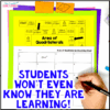 Area of Quadrilaterals Worksheet and Game 6th Grade Math Review Station ...