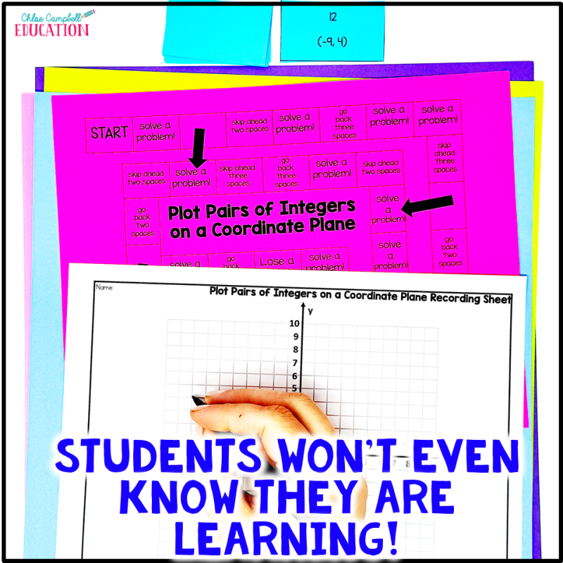 Graphing on a Coordinate Plane Game – Plotting Points – 6th Grade Math ...