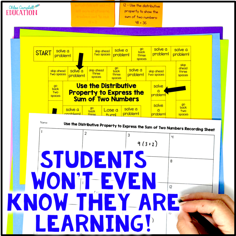 Factoring using the GCF Distributive Property Activity Grade 6 Math ...
