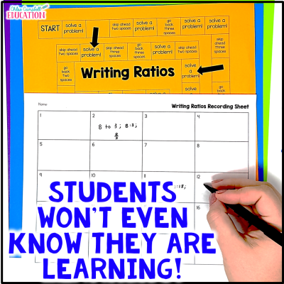 Writing Ratios Math Game – 6th Grade Math Review – Equivalent Ratios ...