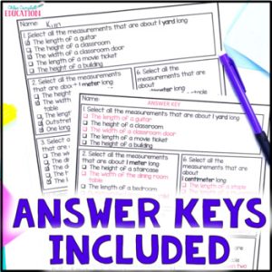 Measurement Conversions Activities and Worksheets – 5th Grade ...