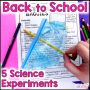 Fun Back to School Science Experiments & First Week of School Science ...