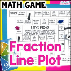 Line Plots with Fractions Word Problems Activity 4th Grade Measurement ...