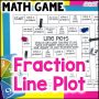 Line Plots with Fractions Word Problems Activity 4th Grade Measurement ...