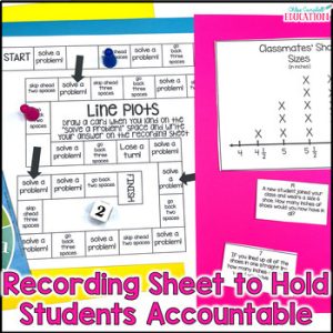 Line Plots with Fractions Word Problems Activity 4th Grade Measurement ...