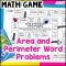 Real World Math Area & Perimeter Word Problems Review Game – 4th Grade ...