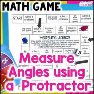 Measure Angles With a Protractor Center Activity 4th Grade Measurement ...