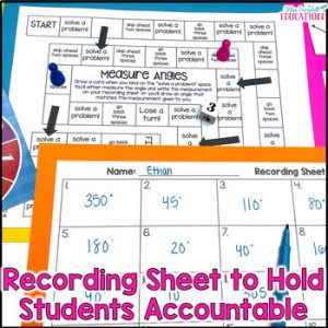 Measure Angles With a Protractor Center Activity 4th Grade Measurement ...