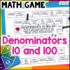 4th Grade Add Fractions & Equivalent Fractions with Denominators 10 ...