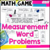 Measurement Word Problems Game for 4th Grade – Distance Time Money Mass ...