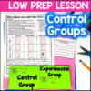 Nature of Science Lesson Control & Experimental Group Scientific Method ...