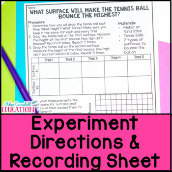 Repeated Trials Lesson - Scientific Method Activity - Experimental ...