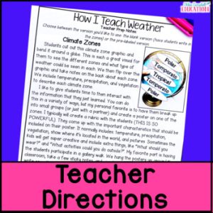 Climate Activities – Weather and Climate Zones – Polar Tropical ...