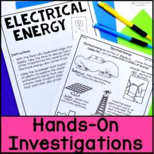 Electrical Energy Forms of Energy Worksheets & Lesson Kinetic Potential ...