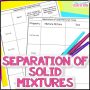 Mixtures and Properties Properties of Matter Experiment Separating ...