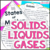 Solid Liquid and Gases Worksheet Activities – States of Matter Lesson ...