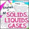 Solid Liquid and Gases Worksheet Activities – States of Matter Lesson ...