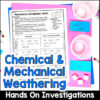 Weathering Experiments Chemical and Mechanical Weathering Lesson and ...