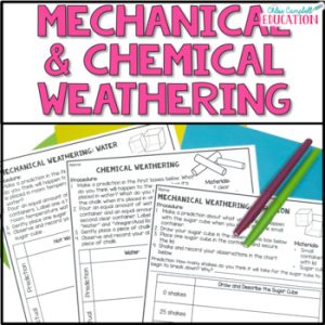 Chemical and Mechanical Weathering Experiments, Activities, and Lesson ...