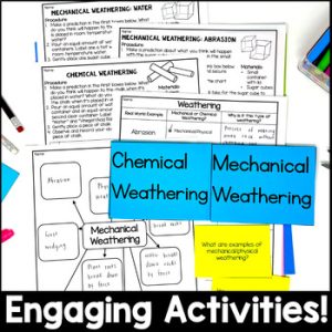 Weathering Experiments Chemical and Mechanical Weathering Lesson and ...