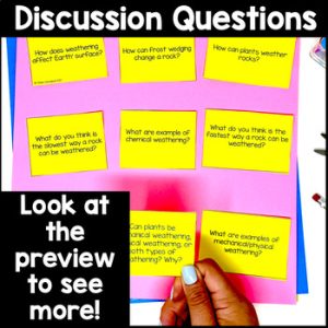 Weathering Experiments Chemical and Mechanical Weathering Lesson and ...