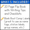 Writing Boot Camp Flip Book Sentence & Paragraph Writing Strategies ...