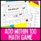 Adding Within 100 Game – Double Digit Addition 2nd Grade Math Review ...